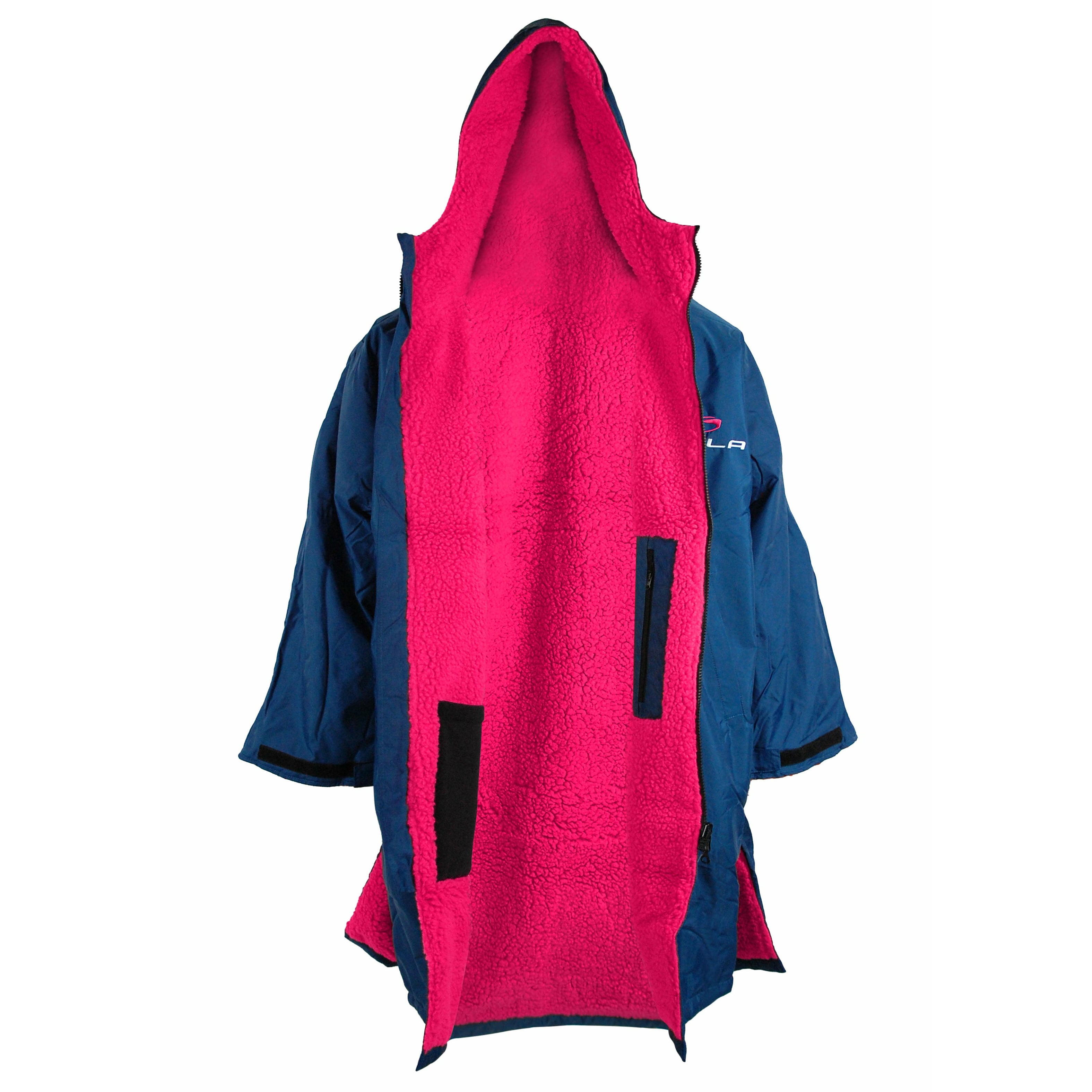 Sola Waterproof Changing Coat Blue/Pink — Wake & Wave