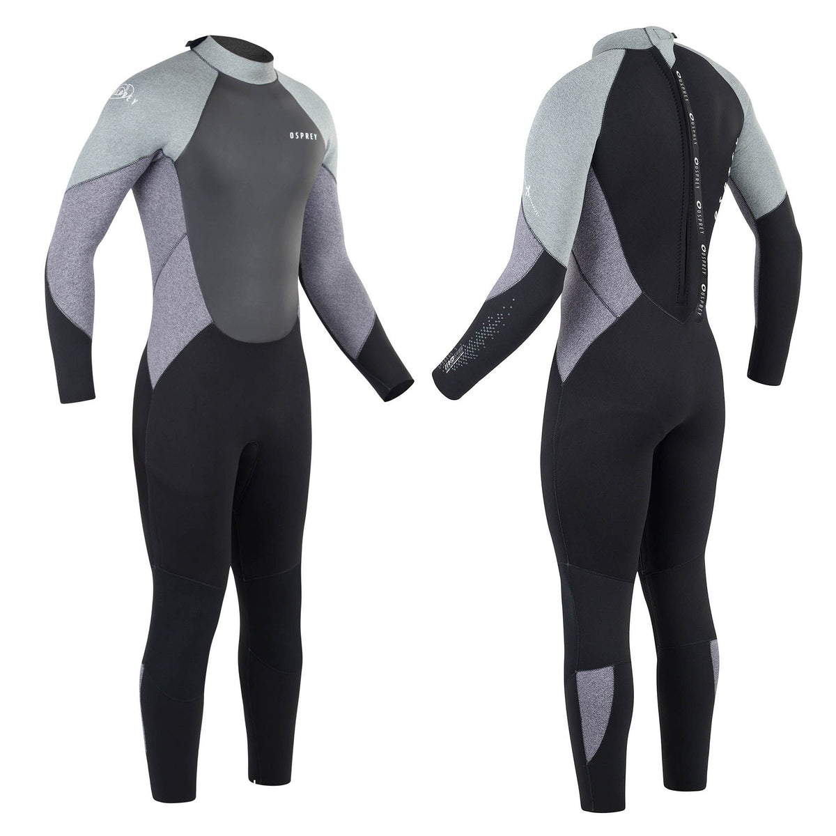Osprey Mens Long 5mm Wetsuit Grey — Wake & Wave